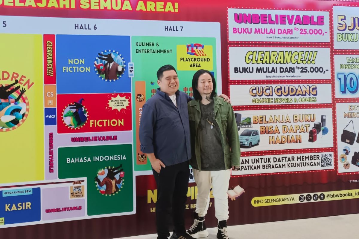 Sekitar 5 juta buku digelar di bazar buku BBW Jakarta 2025 - ANTARA News