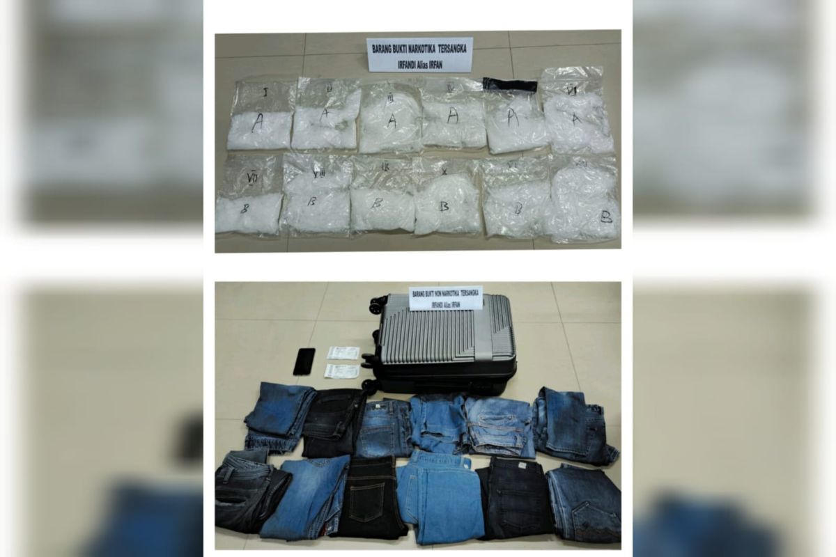 BNNP Sultra gagalkan penyelundupan 2 kg sabu dari Medan di Bandara ...