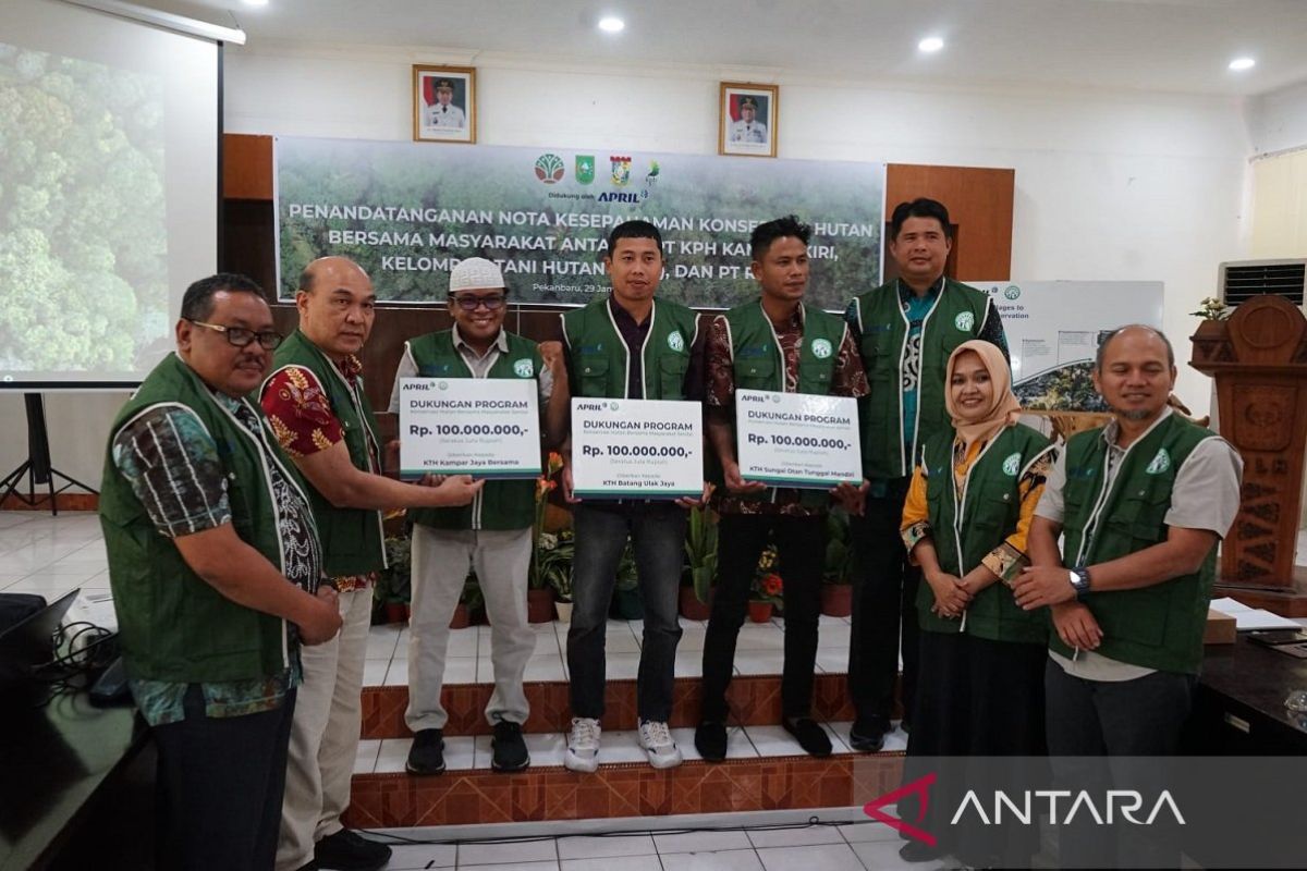Konservasi Hutan Berbasis Masyarakat, RAPP dan KPH Kampar Kiri Teken ...