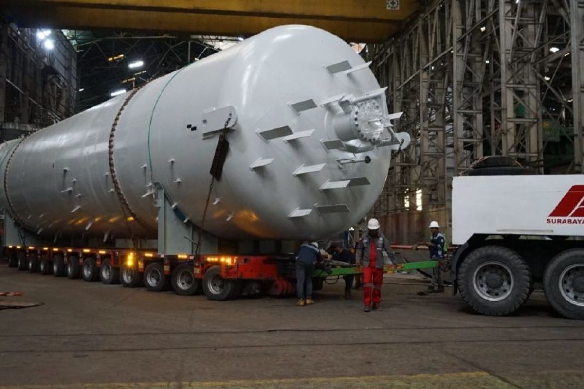 Barata Indonesia selesaikan "Pressure Vessel" PT Pupuk Sriwijaya