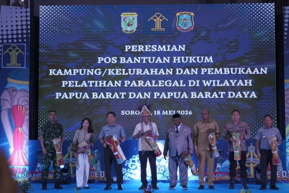 Menteri Hukum resmikan ribuan Posbankum Papua Barat dan Papua Barat ...