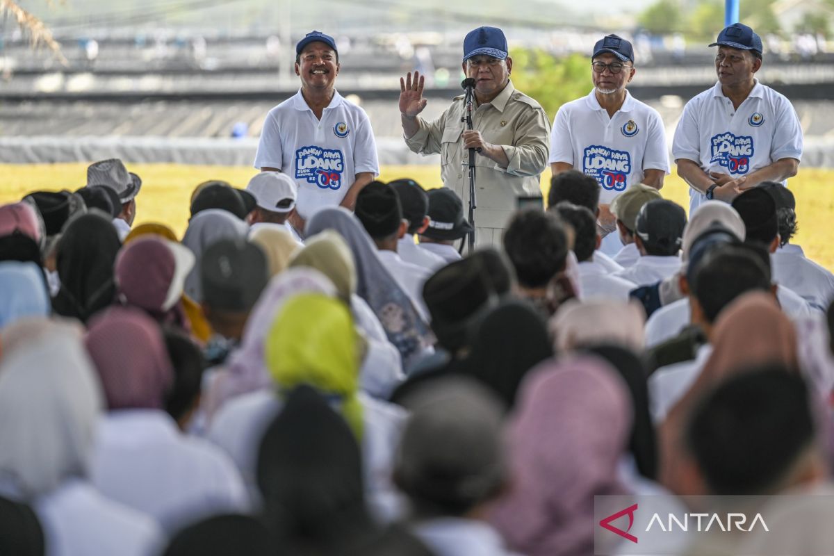Presiden Prabowo berkomitmen perluas tambak produktif di berbagai ...