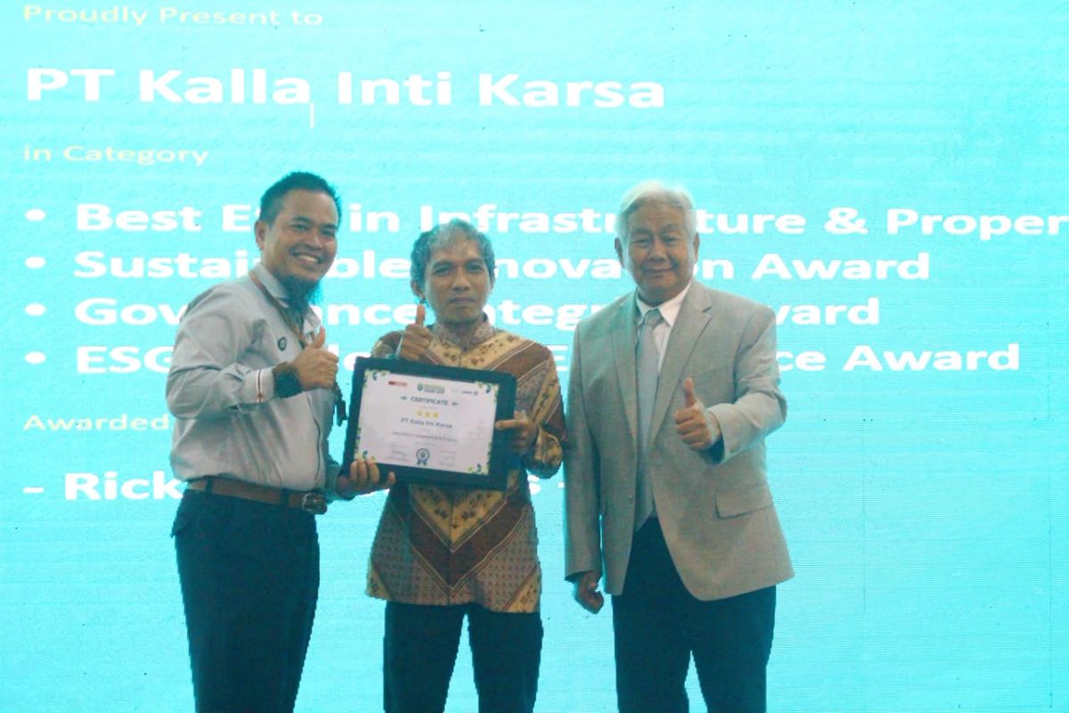 PT Kalla Inti Karsa raih penghargaan Indonesia Sustainability Award ...