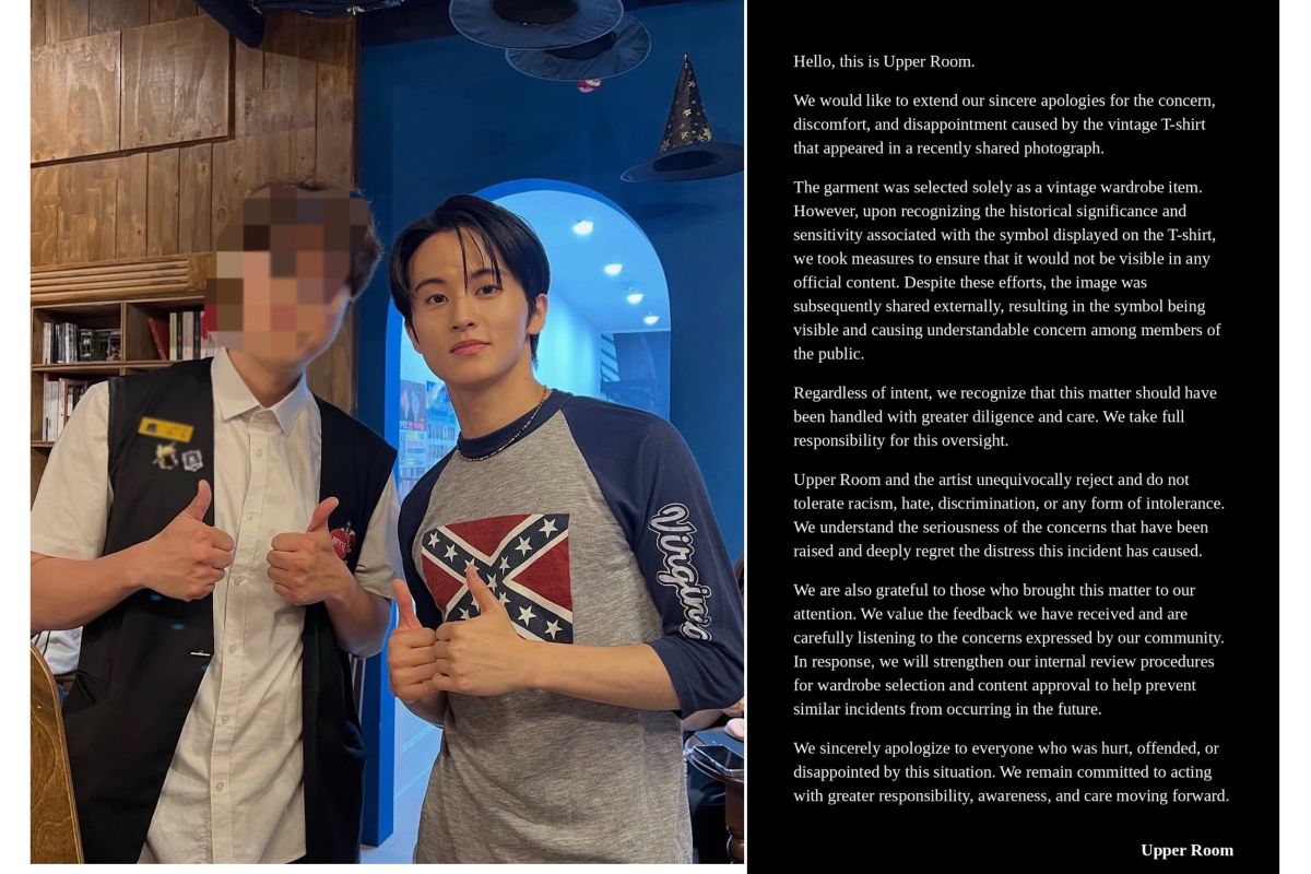 Upper Room sesali beredarnya foto Mark eks-NCT kenakan kaus bendera ...