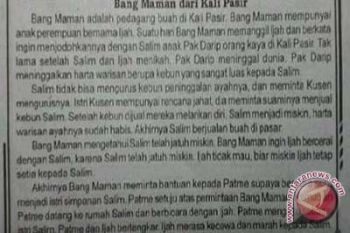 Kumpulan Berita Buku Pelajaran Berkisah Istri Simpanan - ANTARA News ...