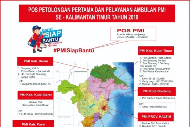 PMI Kaltim siapkan Pos Pertolongan Pertama dan Ambulan - ANTARA News ...