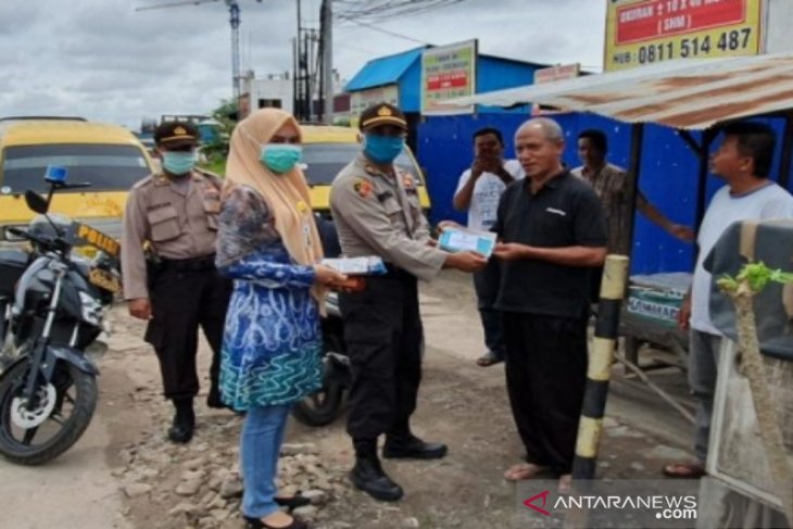 Polsek Banjarmasin Utara Imbau Warga Pakai Masker Saat Di Luar Rumah
