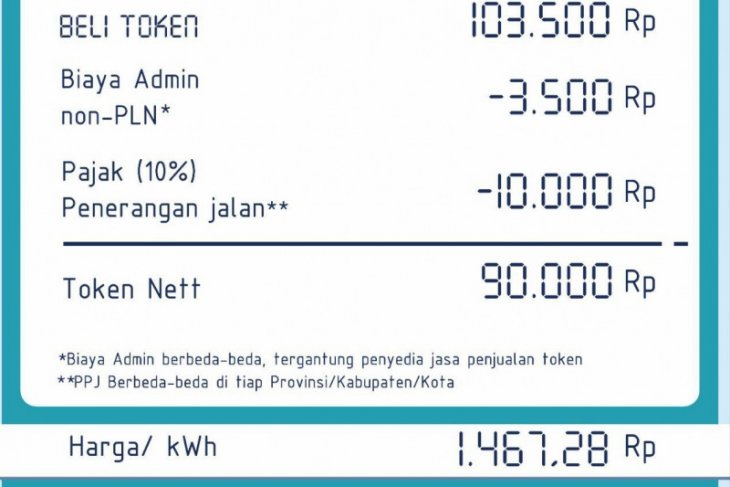 Begini cara hitung kWh yang didapat saat beli token listrik - ANTARA News Bangka Belitung