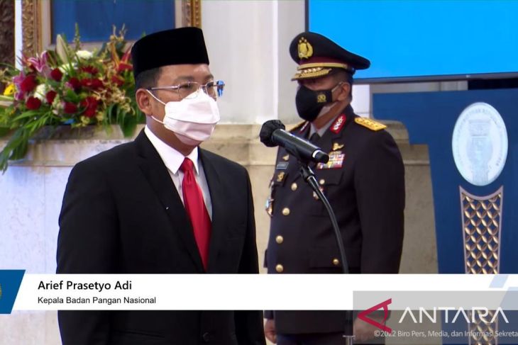Arief Prasetyo Adi dilantik jadi Kepala Badan Pangan Nasional - ANTARA News Kalimantan Barat