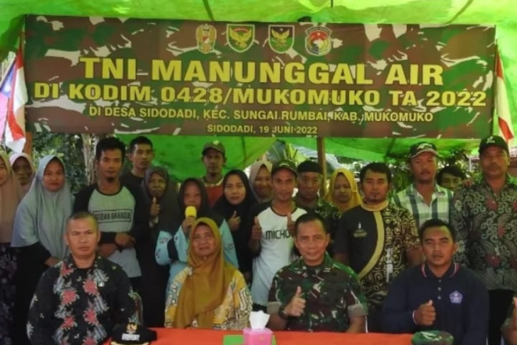 TMMD bangun sumur bor untuk warga Mukomuko - ANTARA News Bengkulu