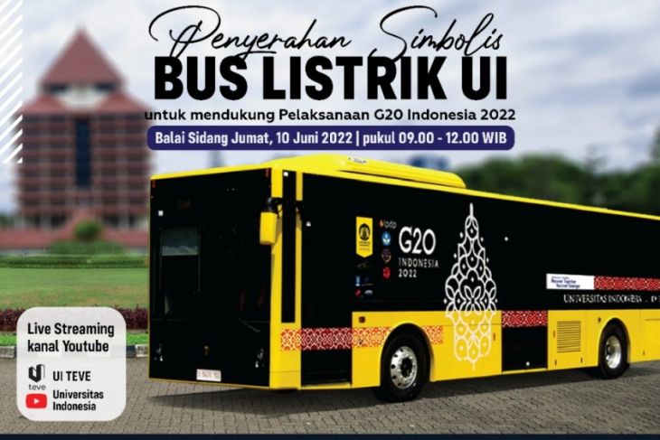 UI provides electric buses for G20 meeting - ANTARA News