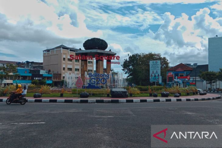 Belitung percantik Bundaran Tugu Satam sambut G20 - ANTARA News Bangka ...