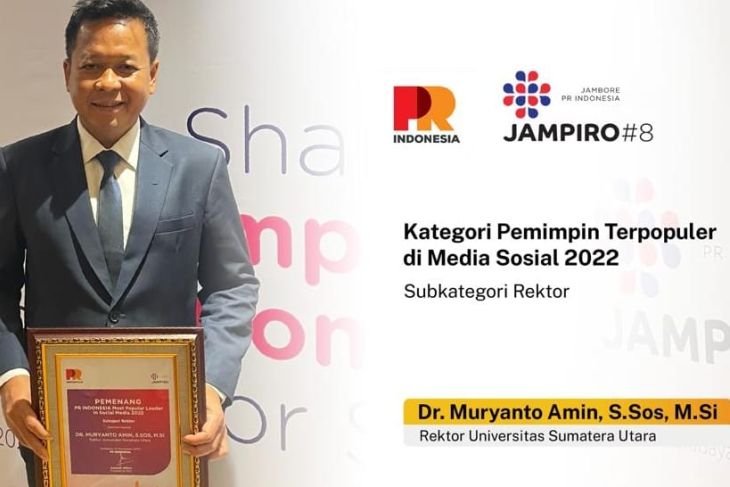 Rektor USU dinobatkan sebagai pemimpin terpopuler 2022 - ANTARA News ...