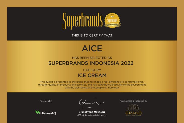 Sukses bangun loyalitas konsumen, Aice kembali sabet Superbrands Award - ANTARA News Sumatera Utara