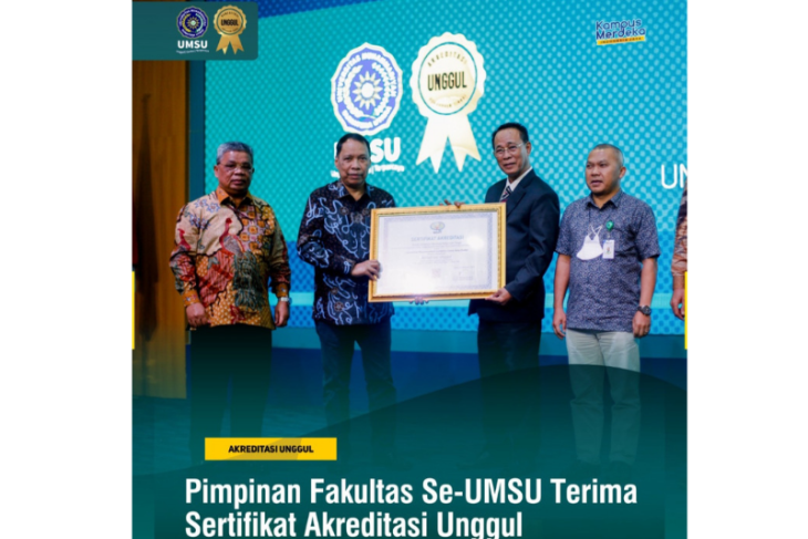 Pimpinan fakultas se-UMSU terima sertifikat akreditasi unggul - ANTARA ...
