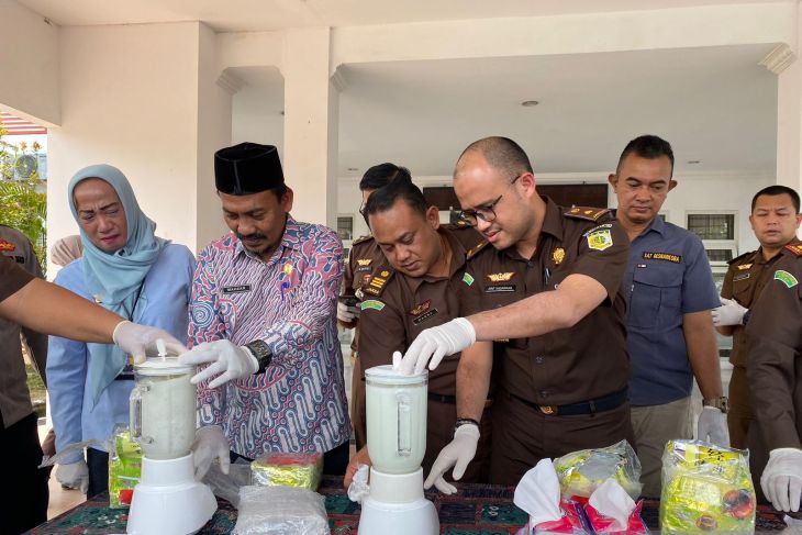 Kejari Aceh Utara musnahkan barang bukti narkoba sabu senilai Rp5,9 miliar - ANTARA News Aceh