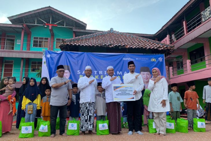 PT Jasa Raharja Cabang Banten Berbagi berkah Ramadhan Bersama Anak Yatim di Ponpes Darul ...