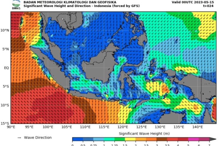 BMKG imbau waspadai gelombang tinggi 2,5 meter di perairan Pulau Simeulue - ANTARA News Aceh