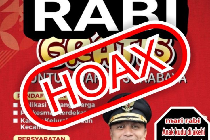 Diskominfo Surabaya pastikan info di poster "Rabi Gratis" yang viral ...