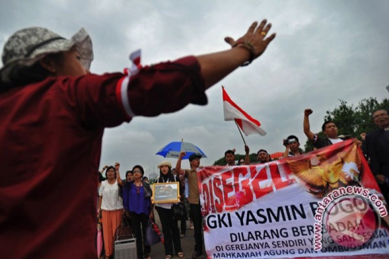 Aksi GKI Yasmin - ANTARA News