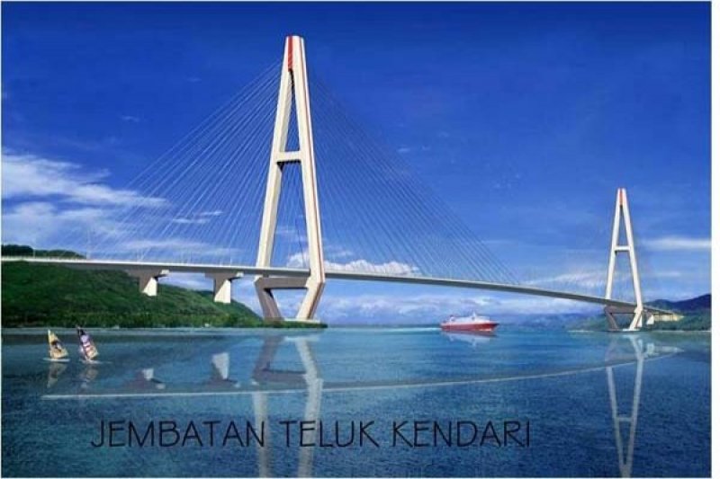 Dana Pembangunan Jembatan Teluk Kendari Rp1 Triliun - ANTARA News Sulawesi Tenggara