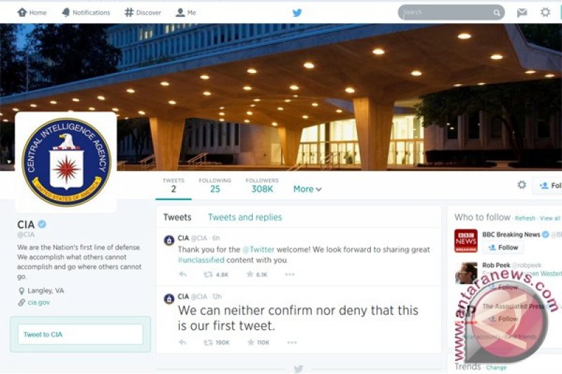 Badan intelijen Amerika rambah Facebook dan Twitter - ANTARA News
