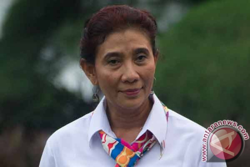 Susi Pudjiastuti "piloti" Kementerian Kelautan - ANTARA News