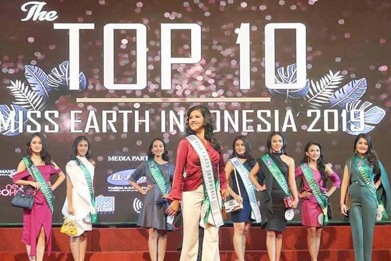 Ajeng Dwi Andra, Miss Earth Kalteng 2019 bersinar di panggung nasional - ANTARA News Kalimantan ...