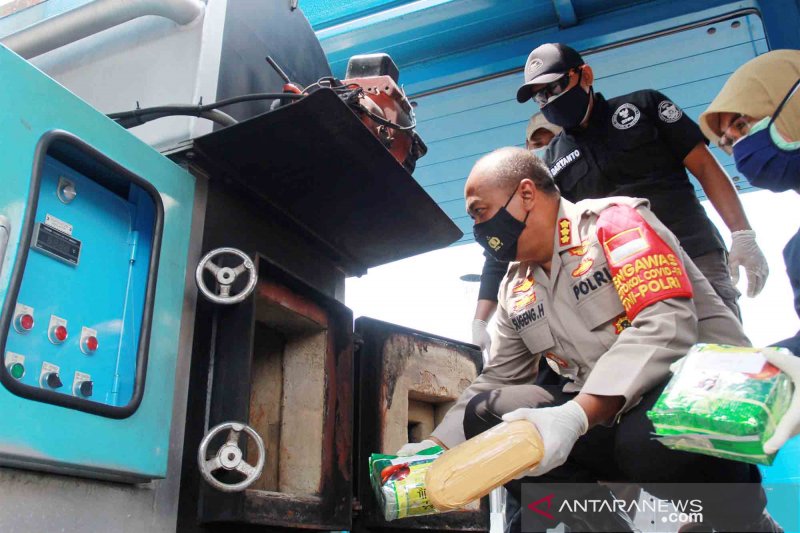 Pemusnahan barang bukti tindak pidana narkotika - ANTARA News