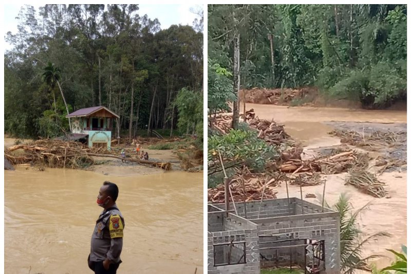 Banjir bandang melanda kawasan wisata Landak River Bahorok Langkat - ANTARA News Sumatera Utara