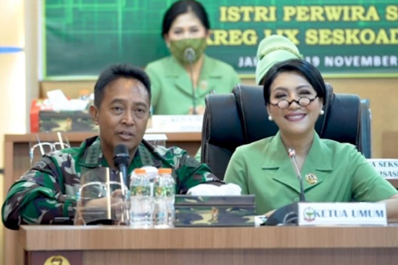 Ketum Persit pimpin webinar pembekalan istri perwira - ANTARA News