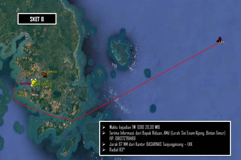 Nelayan hilang di perairan Pulau Marapas, Bintan - ANTARA News Kepri