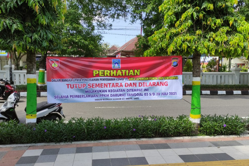 Dinas: Fasilitas olahraga di Lapangan Pemda Sleman ditutup sementara ...