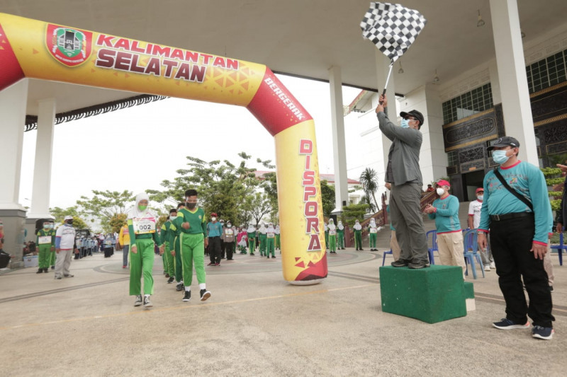 Kalsel gairahkan olahraga pelajar dengan lomba gerak jalan - ANTARA News