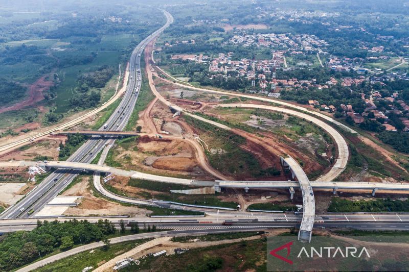 Konstruksi Jalan Tol Jakarta - Cikampek II selatan - ANTARA News Jawa Barat