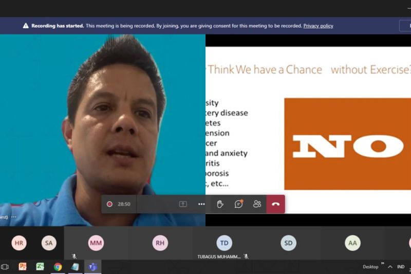 Fisioterapis Matias Ibo: Tubuh butuh olahraga minimal 30 menit sehari ...