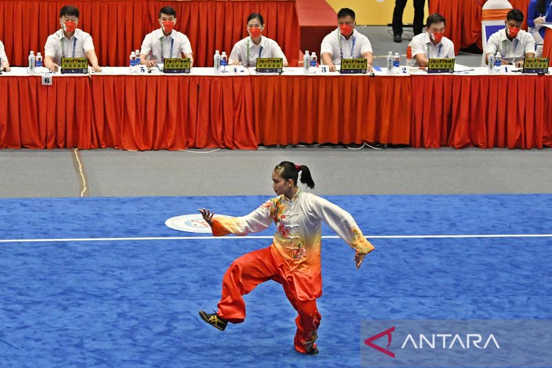 Sea Games 2021 Alisya Persembahkan Medali Emas Wushu Antara News