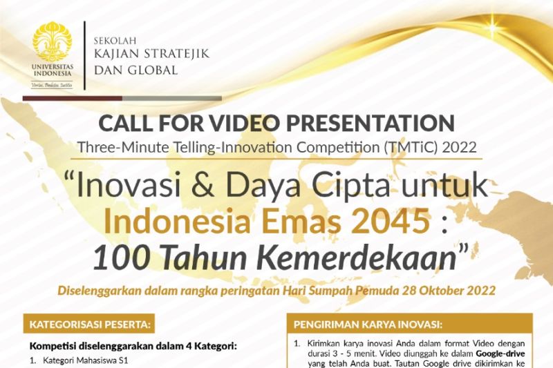 UI selenggarakan kompetisi video inovasi 2022 - ANTARA News