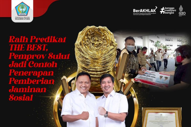 Pemprov Sulut raih Paritrana Award 2022 - ANTARA News