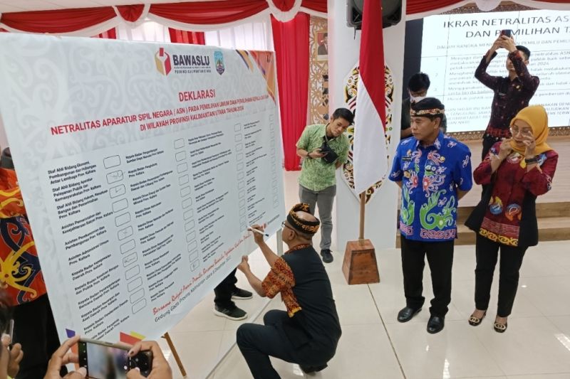 Sosialisasi jelang Pilkada dan Pemilu 2024, Gubernur: ASN wajib netral - ANTARA News Kaltara