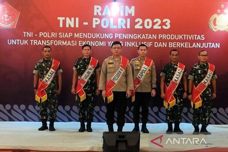 Rapim TNI-Polri bahas kesiapan pengamanan Pemilu 2024 - ANTARA News