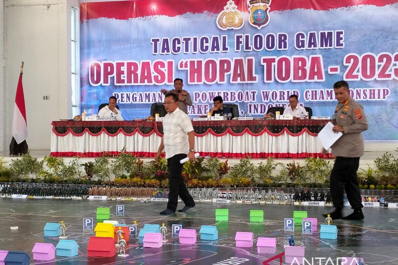 Polda Sumut gelar tactical floor game pengamanan F1 Powerboat - ANTARA News