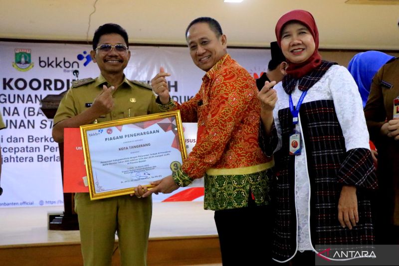Kota Tangerang berhasil turunkan stunting raih penghargaan dari BKKBN - ANTARA News Banten