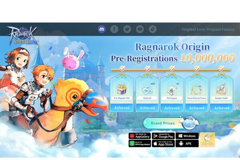10.000.000 Pra-registrasi telah tercapai! 'Ragnarok Origin' secara ...