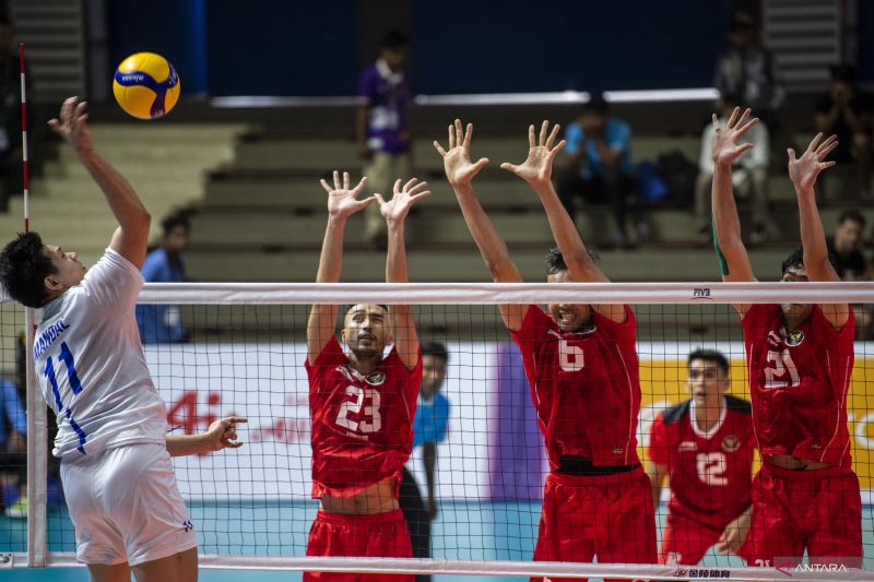 Timnas bola voli putra Indonesia kalahkan Filipina 3-0 - ANTARA News