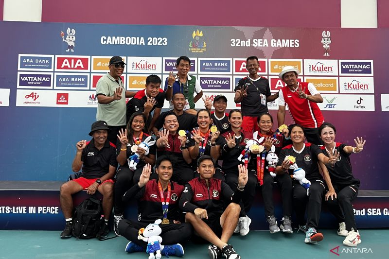 Indonesia keluar sebagai juara umum tenis SEA Games 2023 - ANTARA News