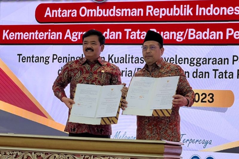 Kementerian ATR/BPN dan Ombudsman teken MoU soal pelayanan publik - ANTARA News