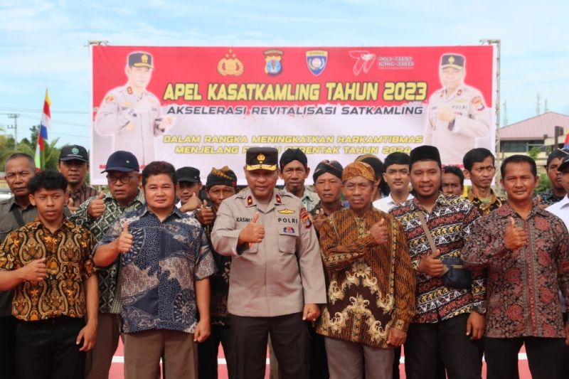 Jelang Pemilu 2024, Polda Kaltara gelar Apel Kasatkamling - ANTARA News Kaltara