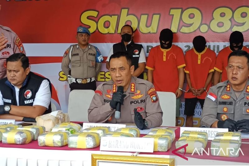 Polisi Gagalkan Peredaran Hampir 20 Kilogram Sabu Di Batam Antara News