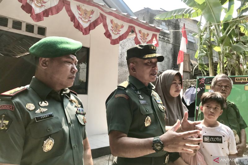 Pusat Zeni TNI AD renovasi rumah warga tak layak huni dalam 3 hari ...